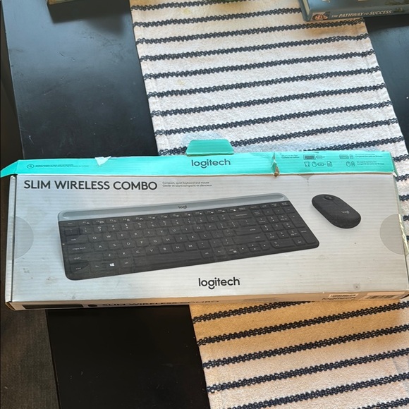 Logitech | Other | Logitech Slim Wireless Combo Black And Gray | Poshmark